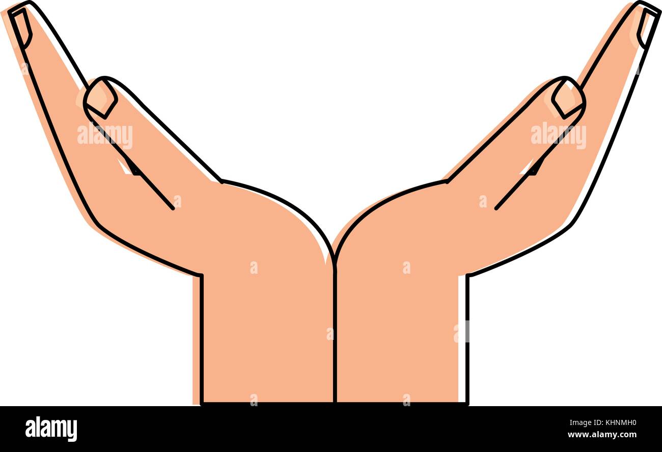 Hands palms open Stock Vector Image & Art - Alamy