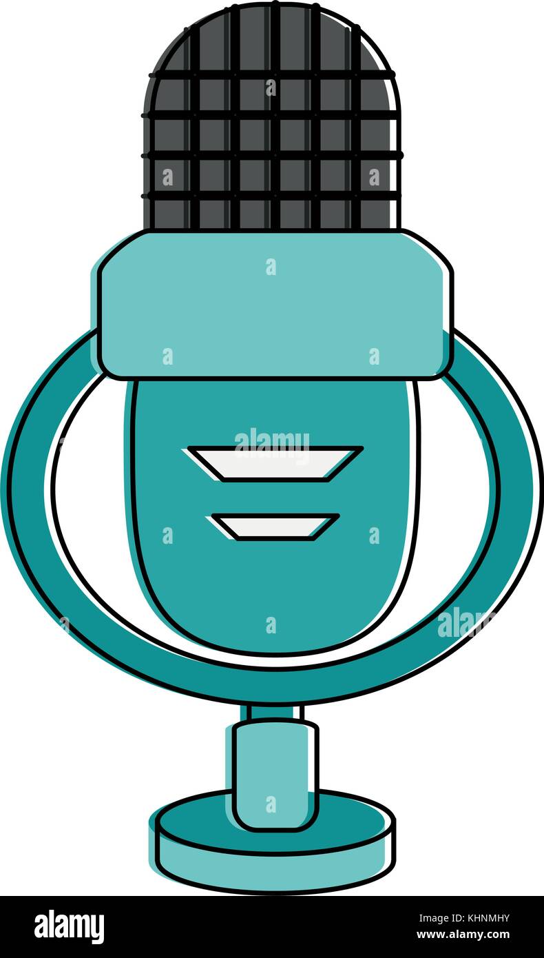 Vintage microphone isolated Stock Vector Image & Art - Alamy