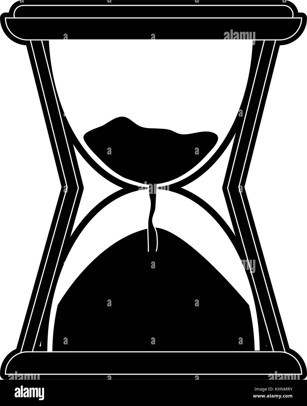 Hourglass vintage clock Stock Vector Image & Art - Alamy