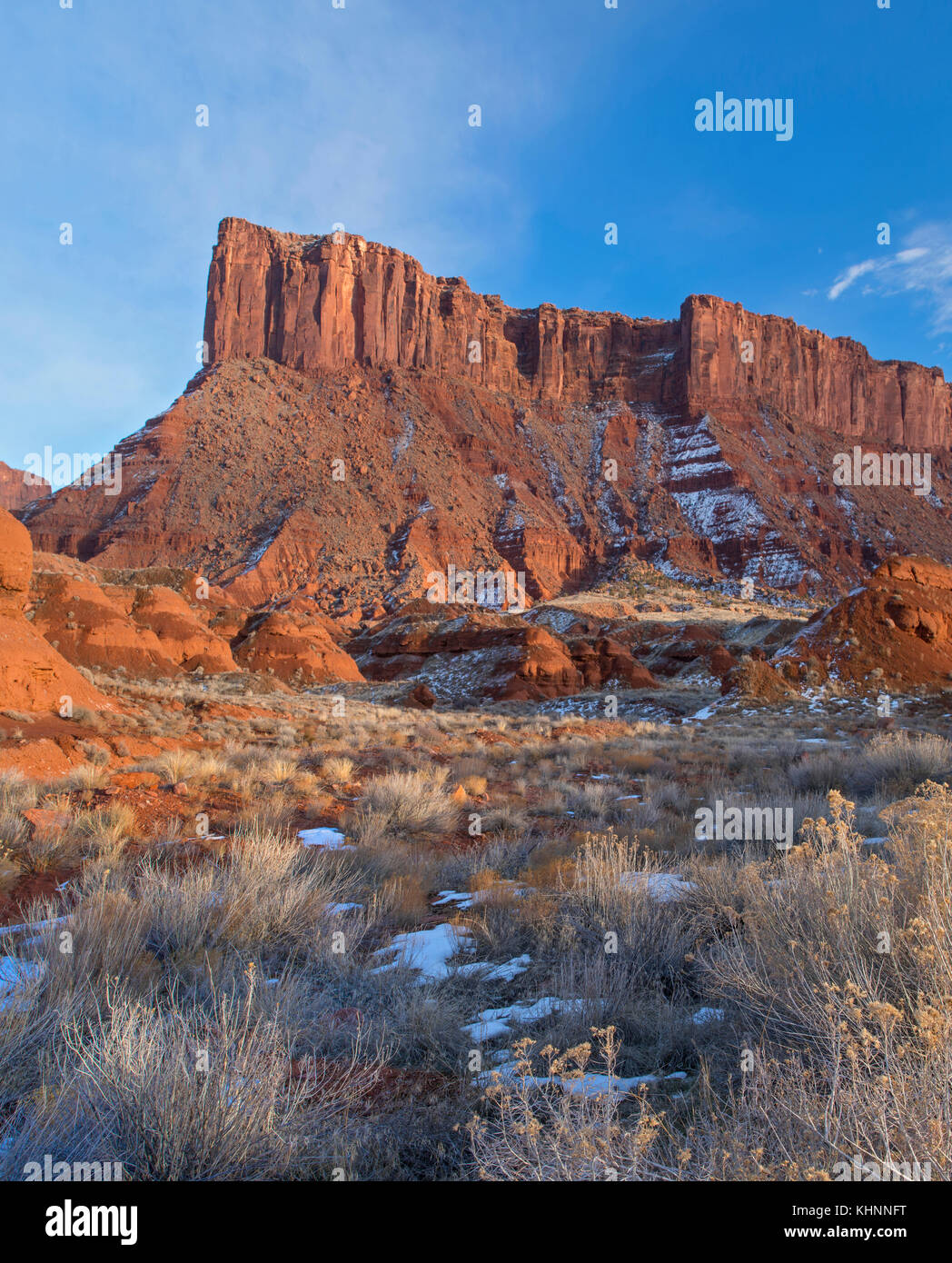 Mesa, Castle Rock, Castle Valley near Moab, Utah Stock Photo - Alamy