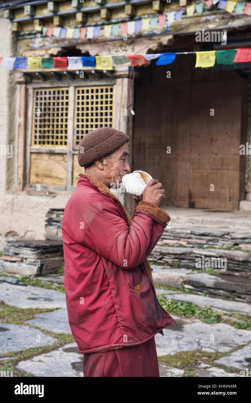 Conch shell blowing hi-res stock photography and images - Alamy