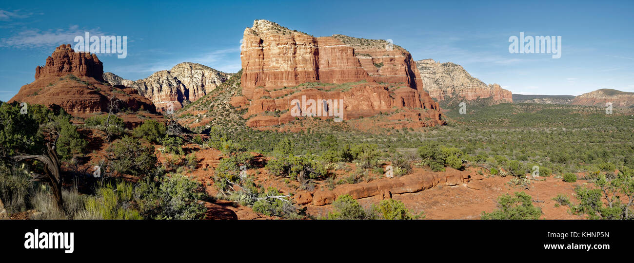 Buttes in desert, Sedona, Arizona Stock Photo - Alamy