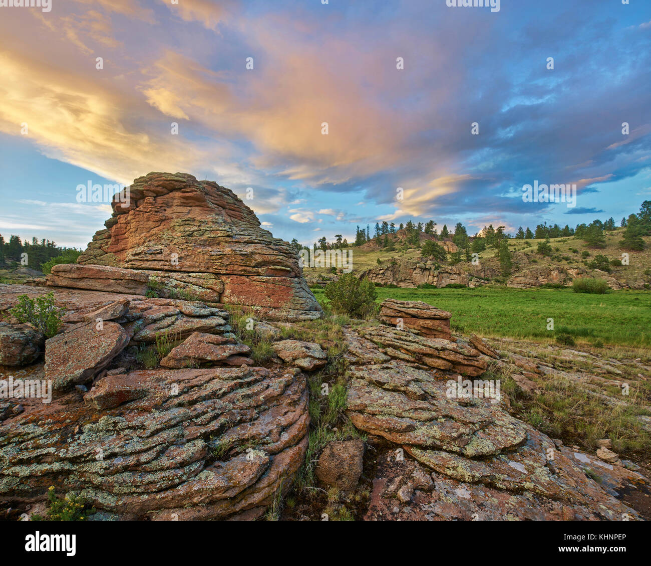 Rock formation, Cochetopa Hills, Rio Grande National Forest, Colorado ...