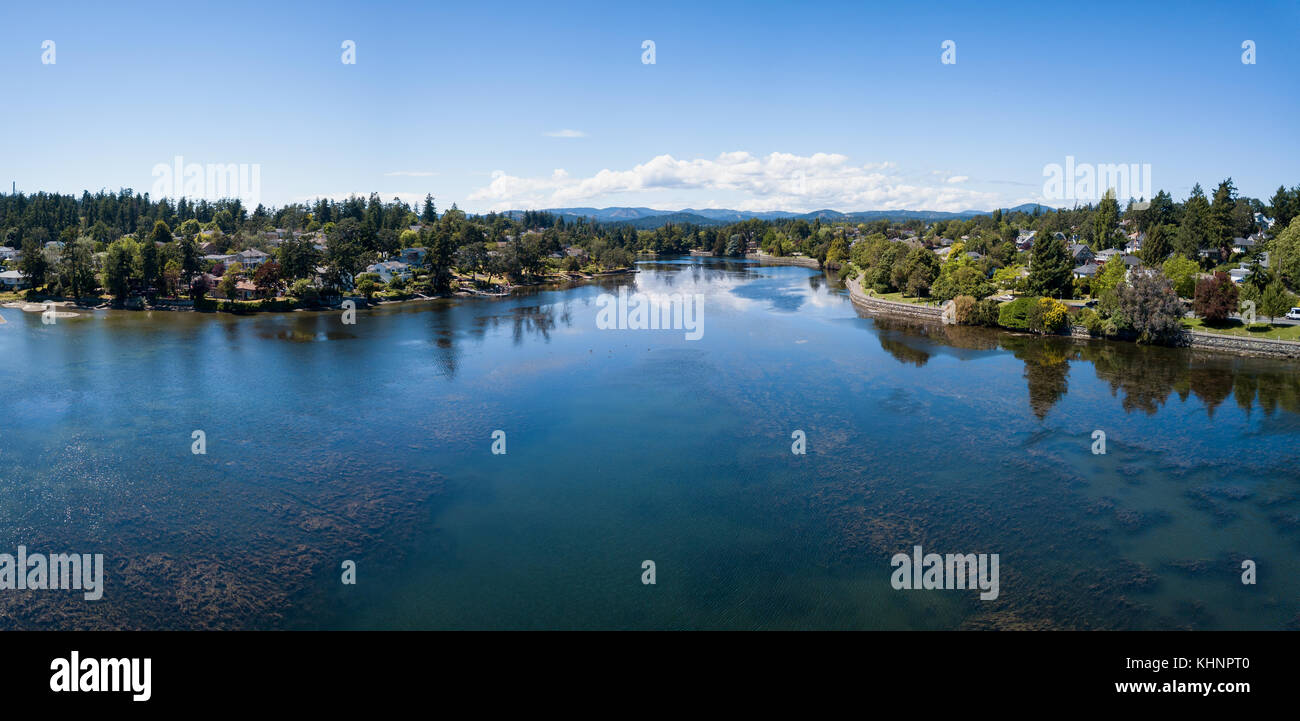 Beautiful Panoramic View from an Aerial Perspective of Residential ...