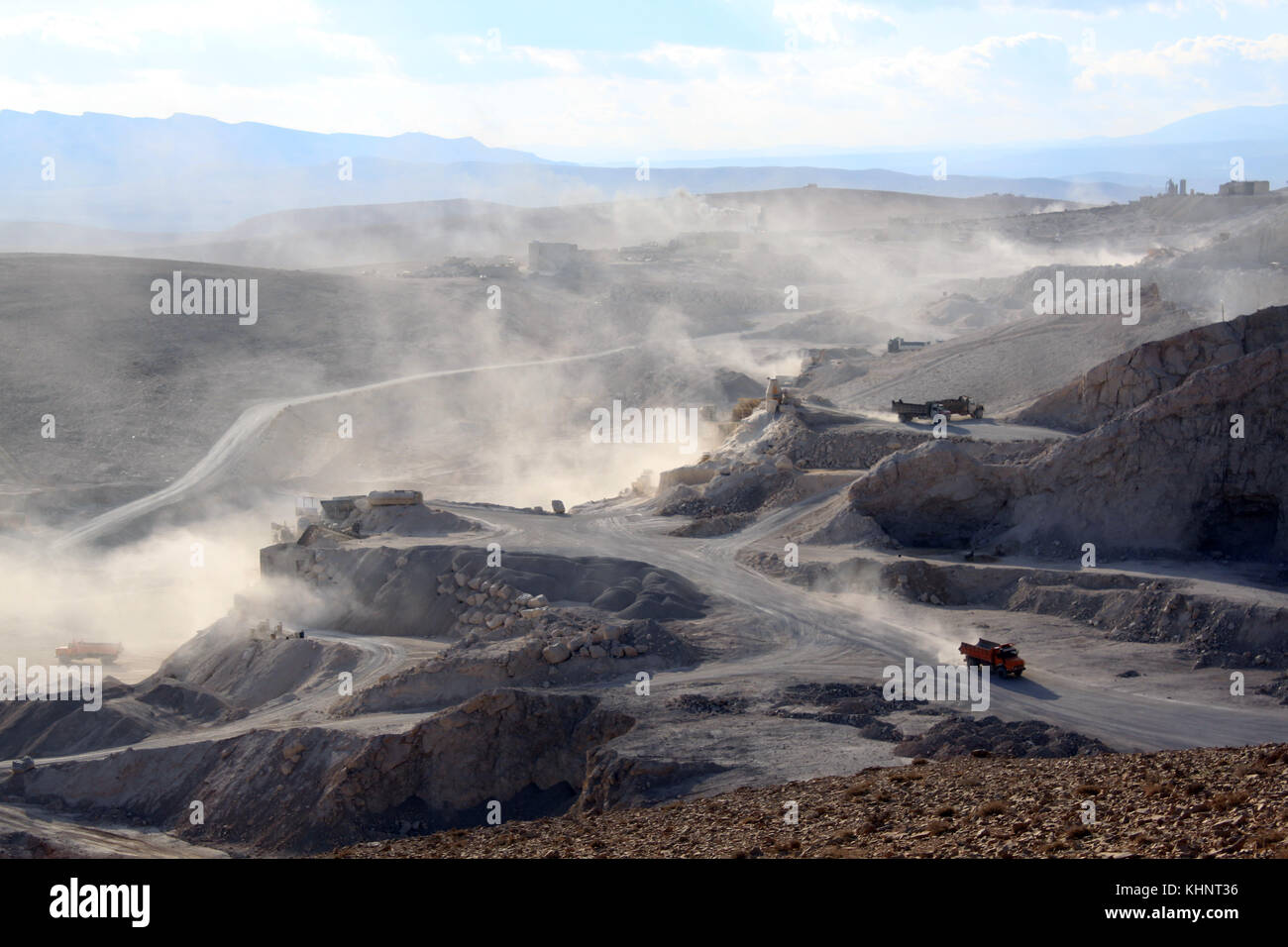 Big cement factory in mountain area in Syria Stock Photo - Alamy