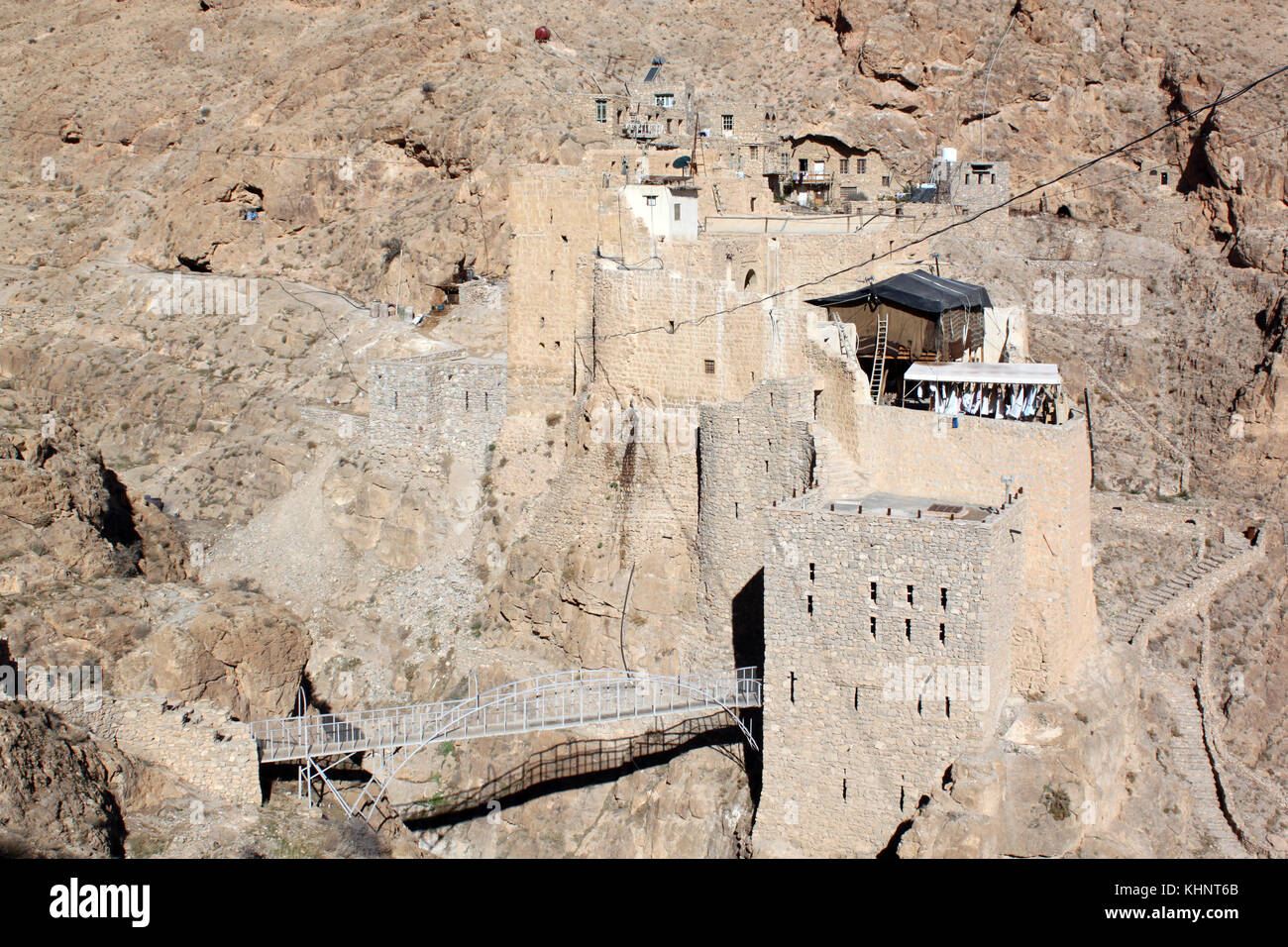 Monastery Mar Musa and mountain area in Syria Stock Photo - Alamy
