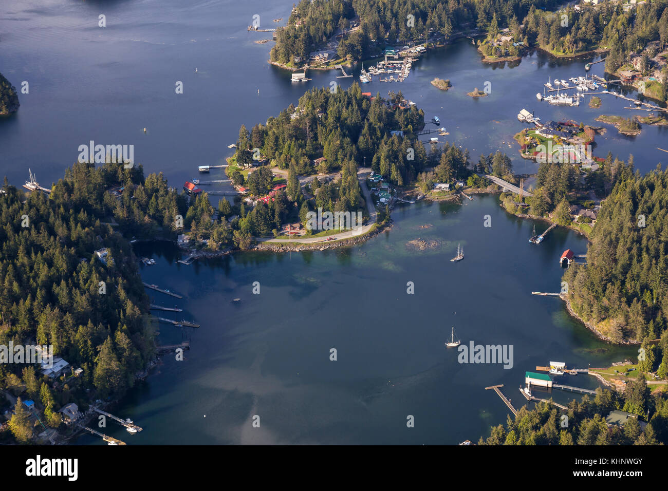 Beaver Island in Sunshine Coast, British Columbia, Canada, during a ...