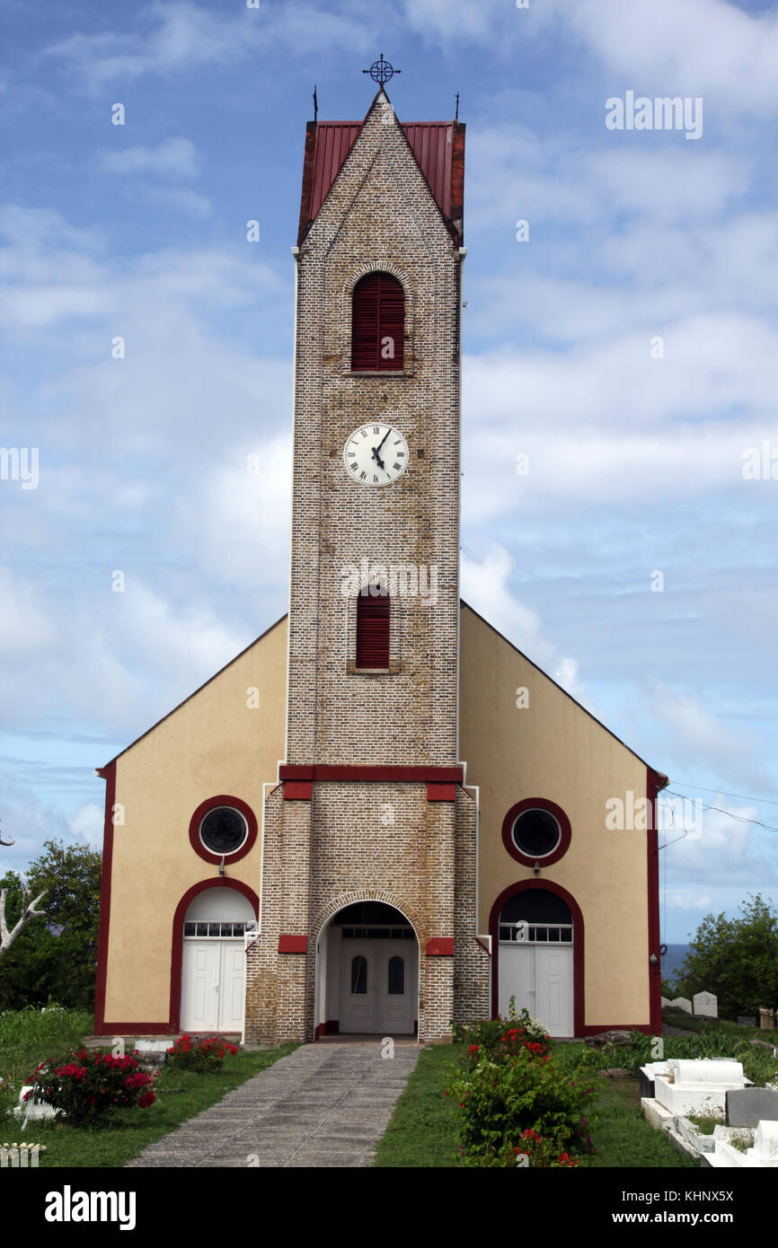 Tall church on the caribean island Grenada Stock Photo - Alamy