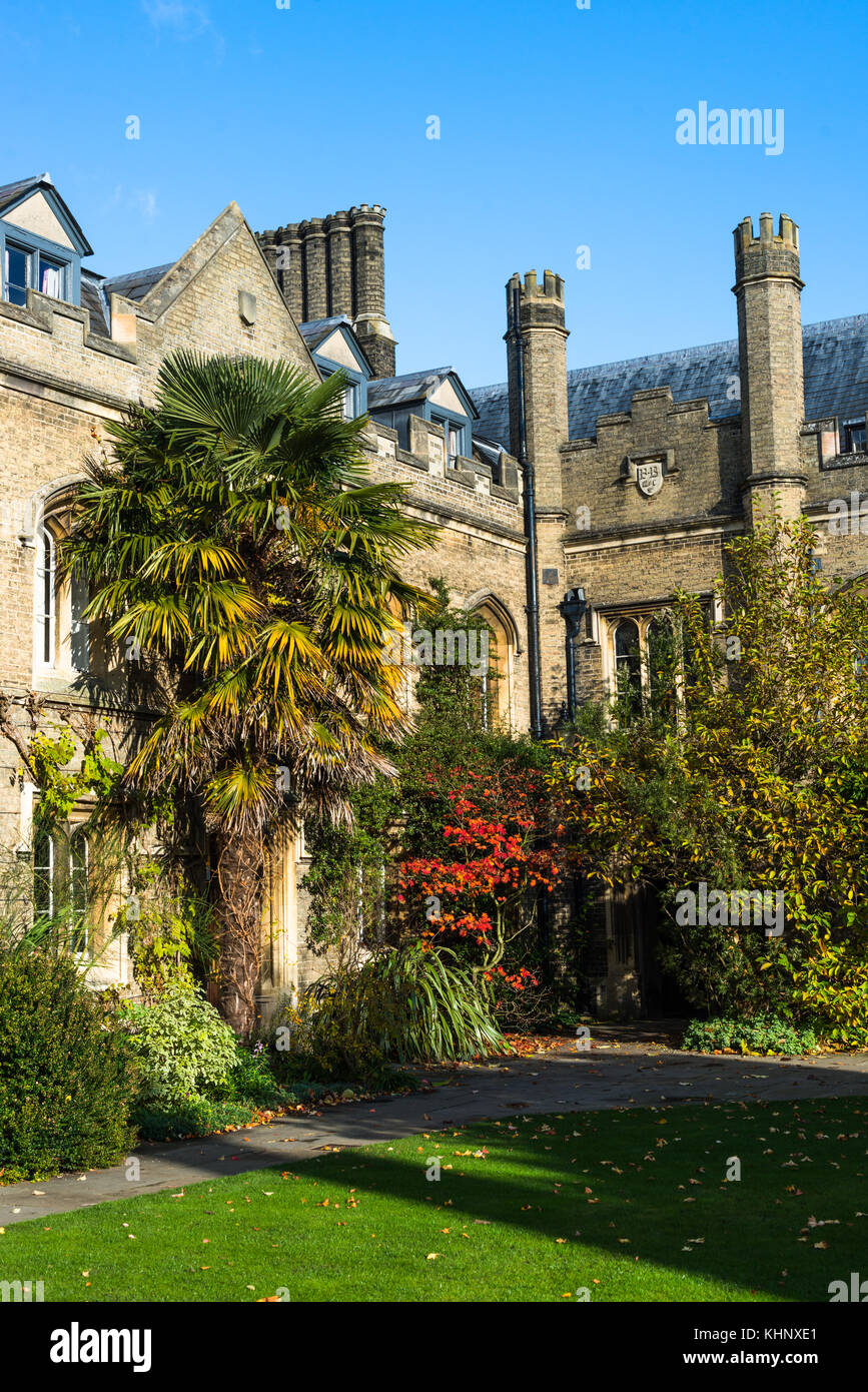Gisborne Court at Peterhouse College, the oldest college of Cambridge ...