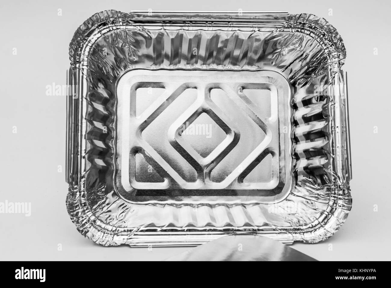 A view of a Tin Foil Dish as used for catering and in kitchens for ...