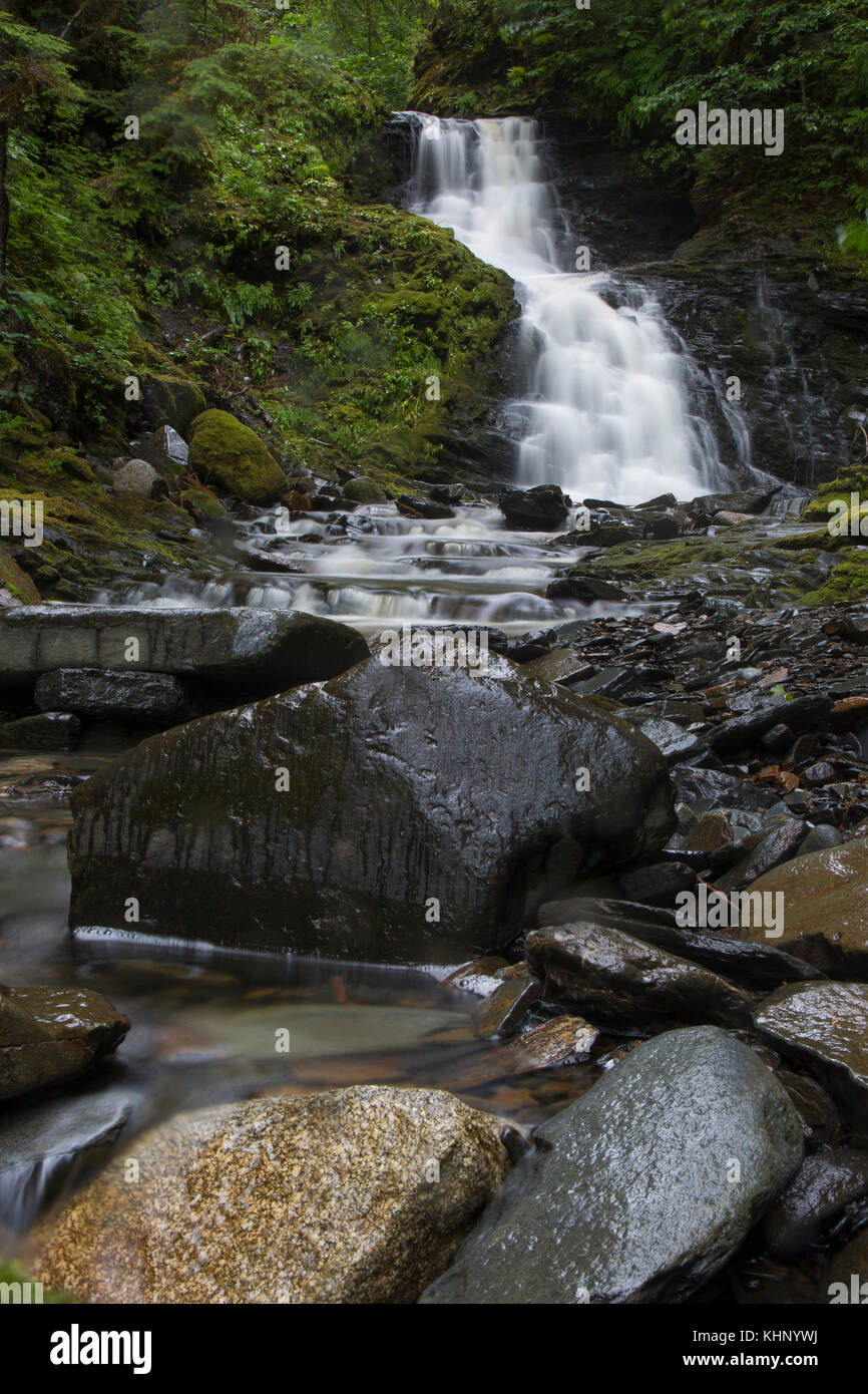Upper Rainbow Falls, Wrangell, Alaska Stock Photo - Alamy