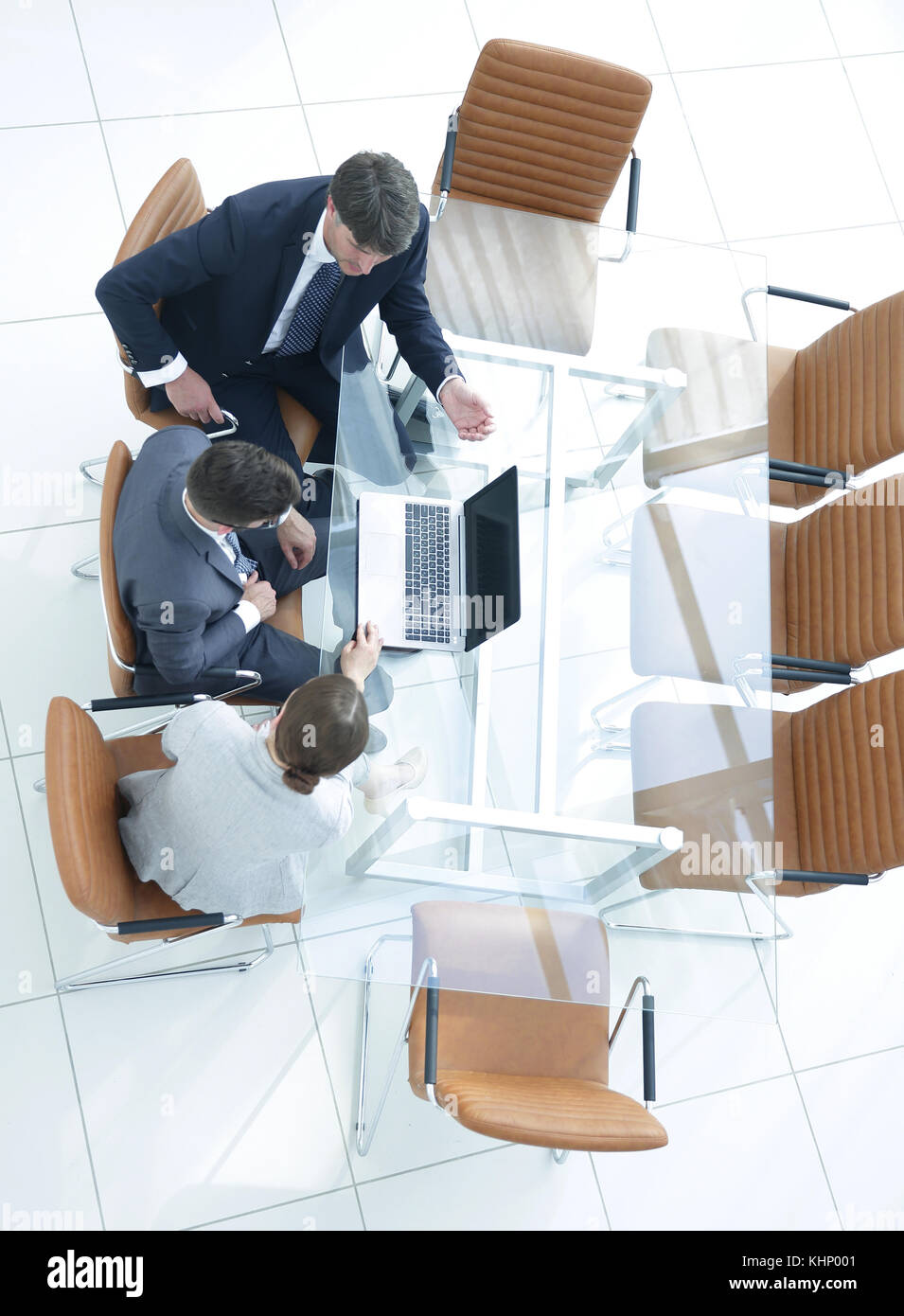 view from above. Business team at the desk Stock Photo - Alamy