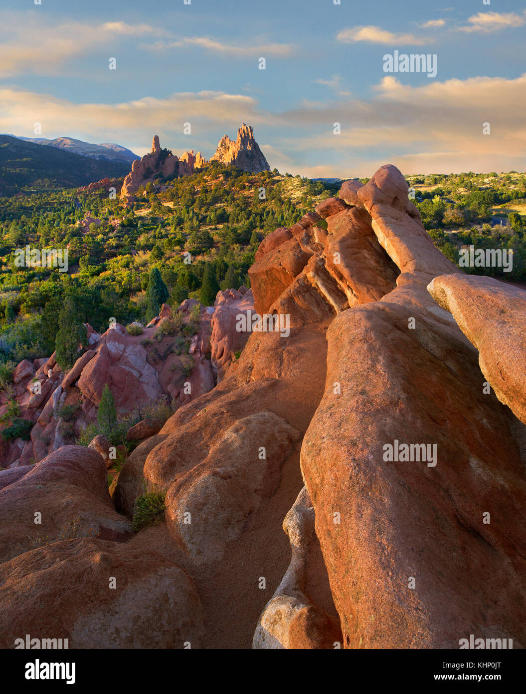 Rock formations, Garden of the Gods, Colorado Stock Photo - Alamy
