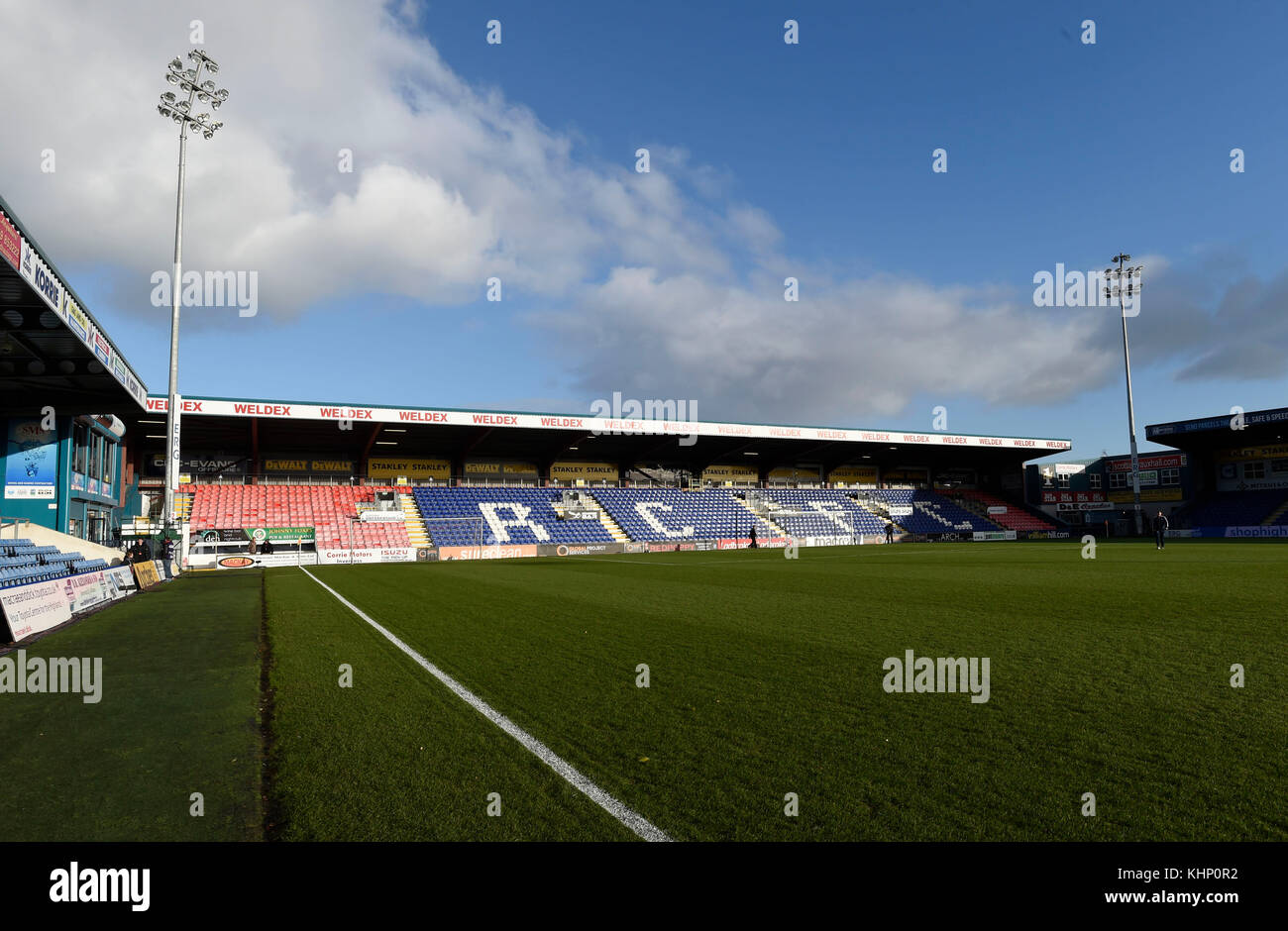 General view of the Global Energy Stadium before the Ladbrokes Scottish ...
