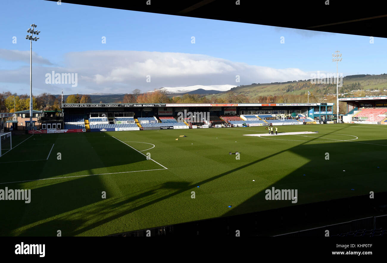 General view of the Global Energy Stadium before the Ladbrokes Scottish ...
