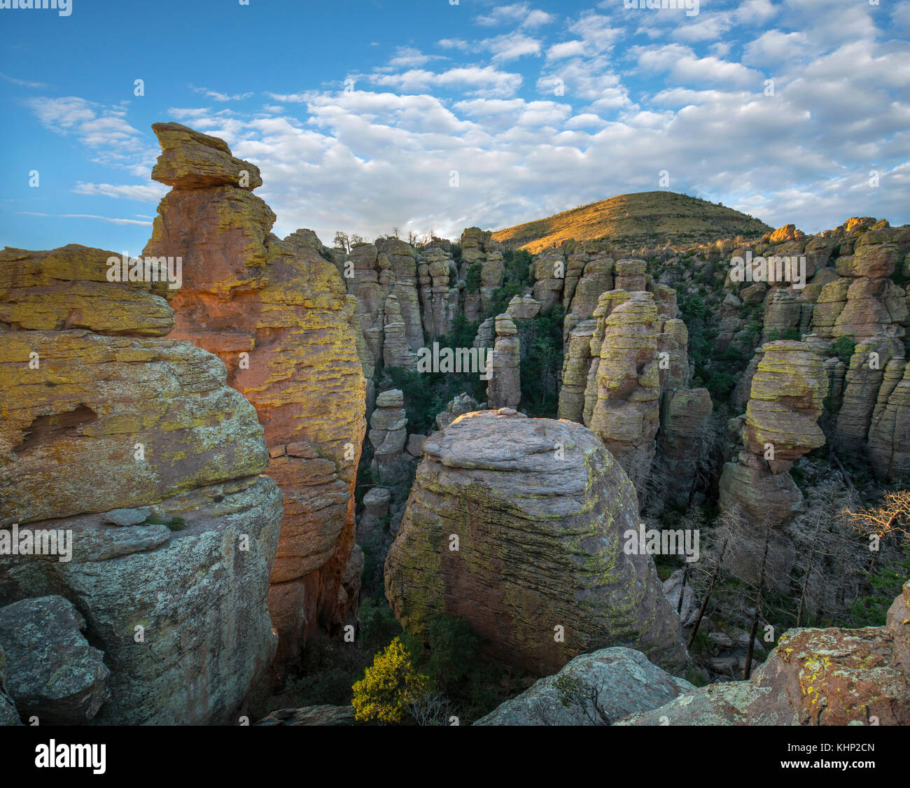 Hoodoo rock formations from Massai Point Nature Trail, Chiricahua ...
