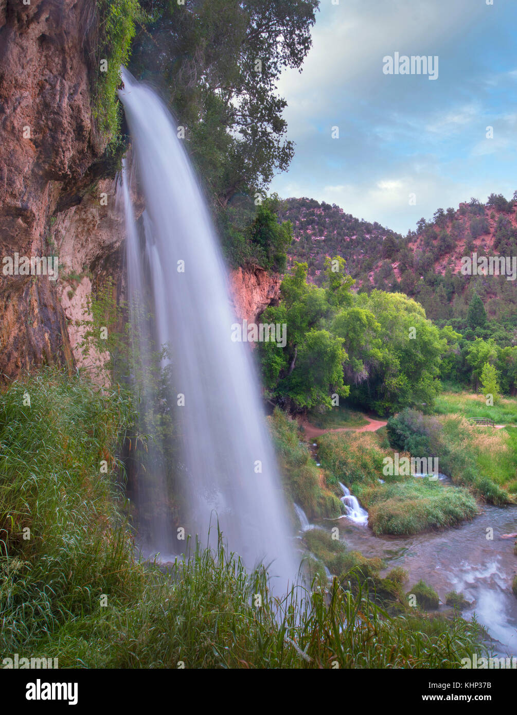 Waterfall, Rifle Falls, Rifle Falls State Park, Colorado Stock Photo ...