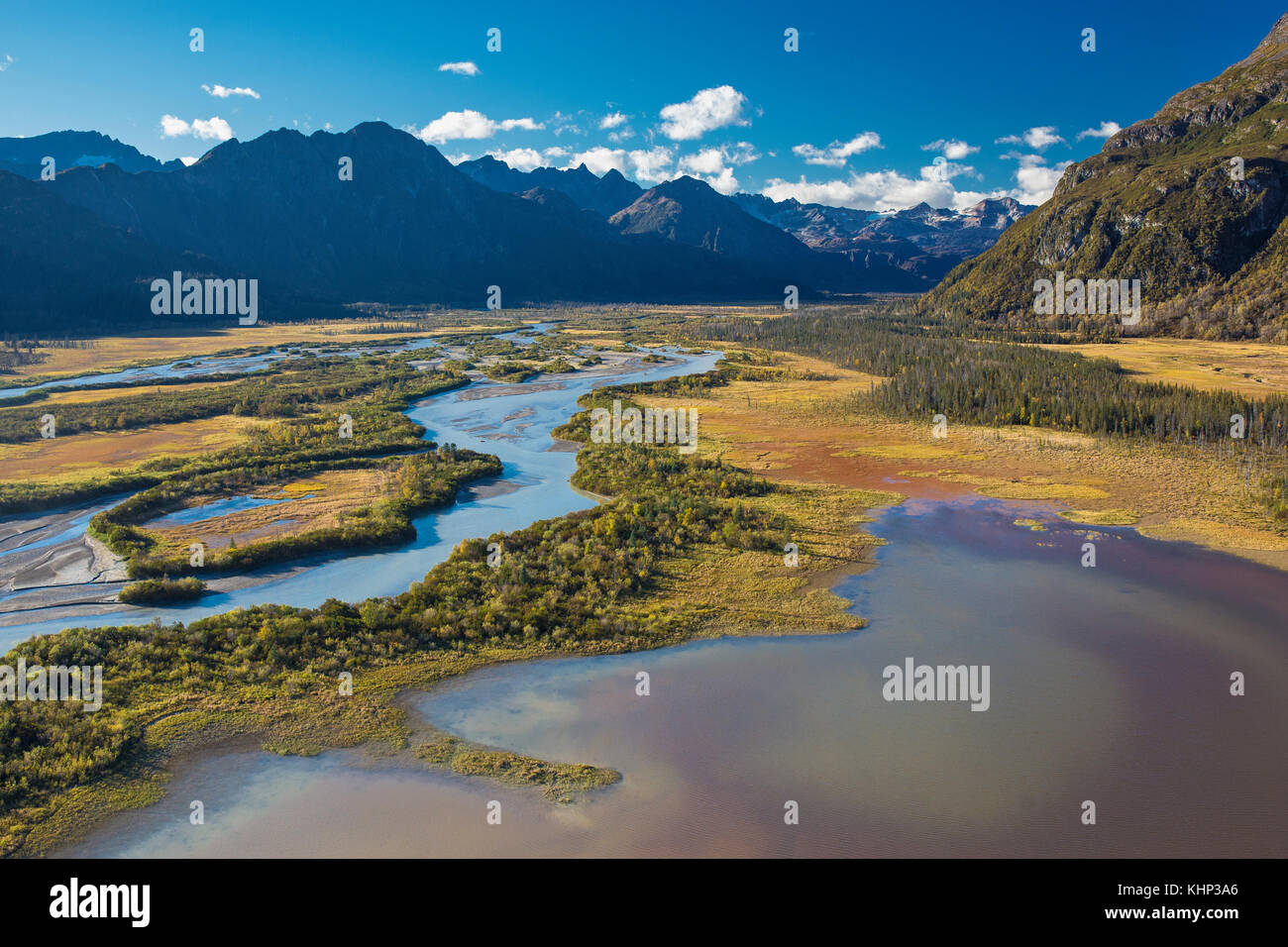 Glacier Creek, Chinitna Bay, Alaska Stock Photo - Alamy
