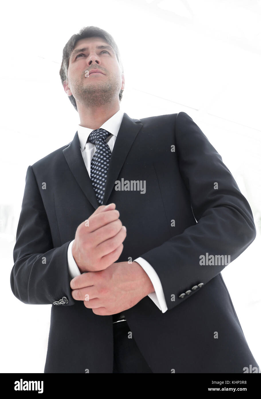 successful businessman looking forward Stock Photo - Alamy