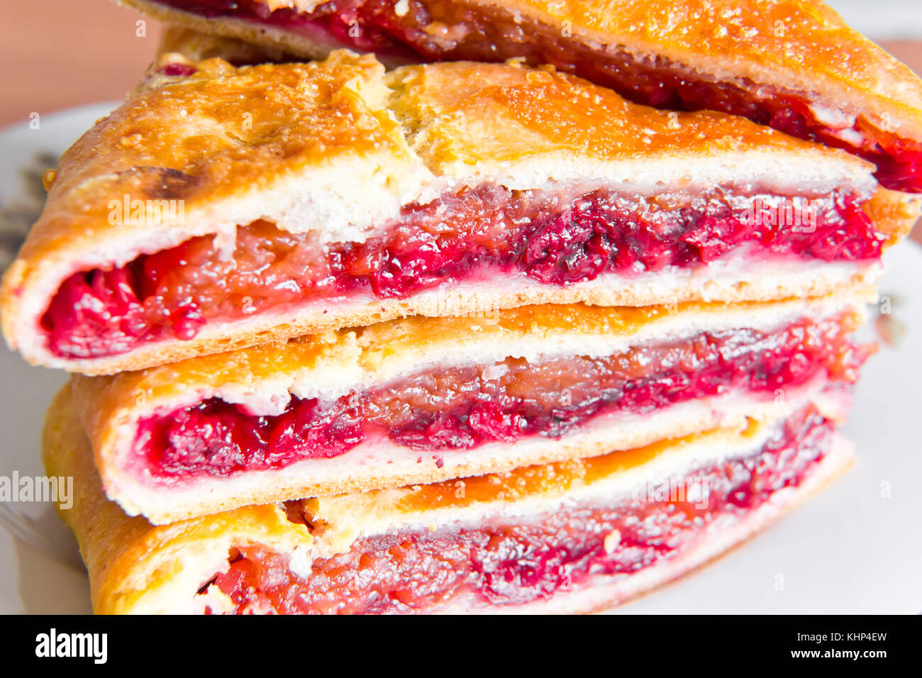 Photo of Russian Traditional handmade ruddy pie Stock Photo - Alamy