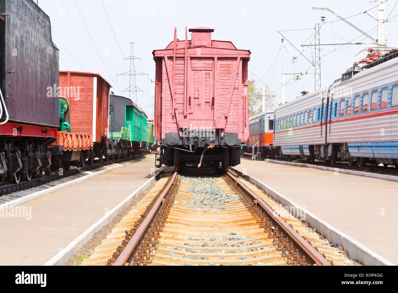 Photo of the Russian rail road coach Stock Photo - Alamy