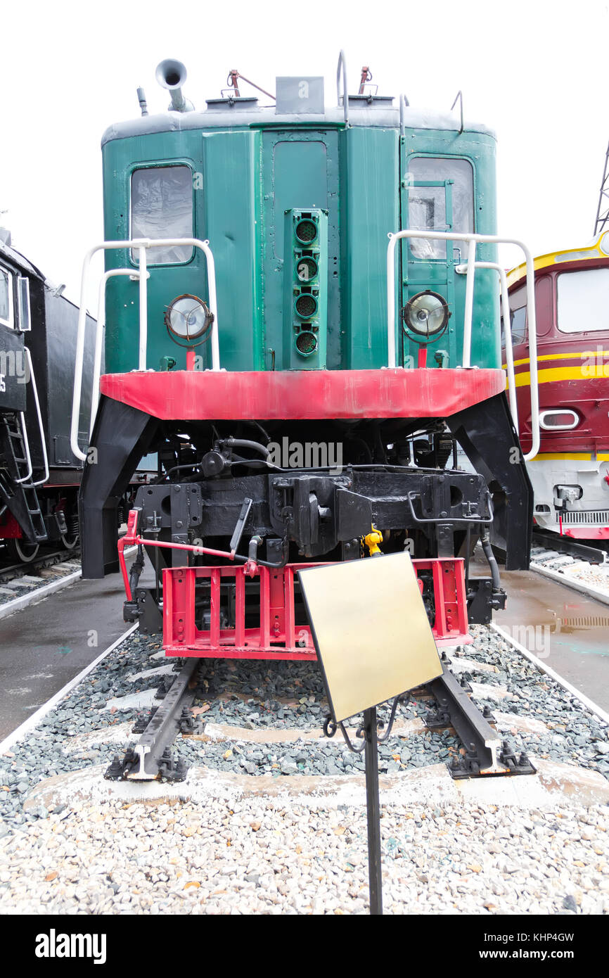 Photo of Russian rail road locomotive Stock Photo - Alamy