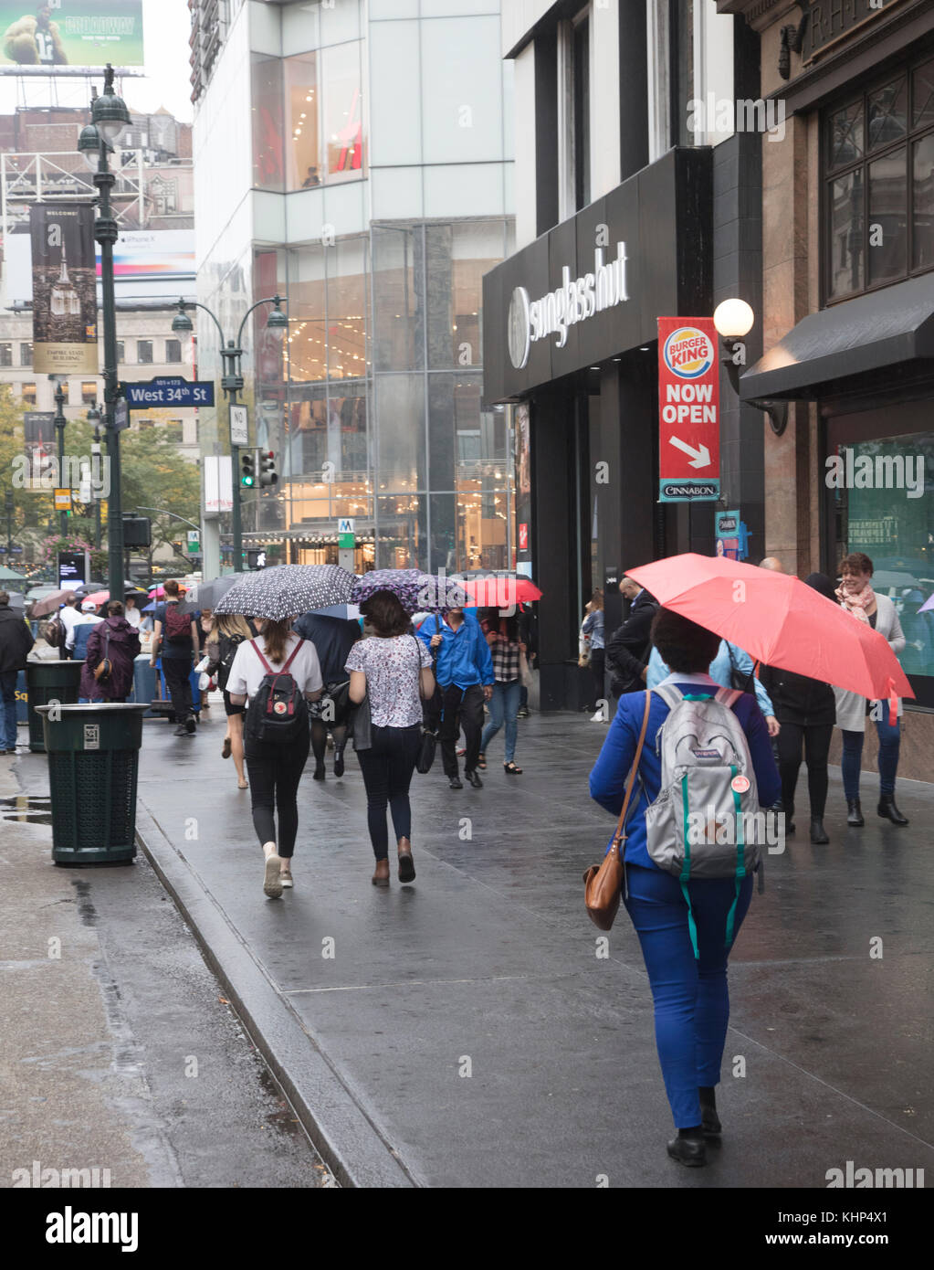 Rain in Midtown Manhattan New York Stock Photo - Alamy