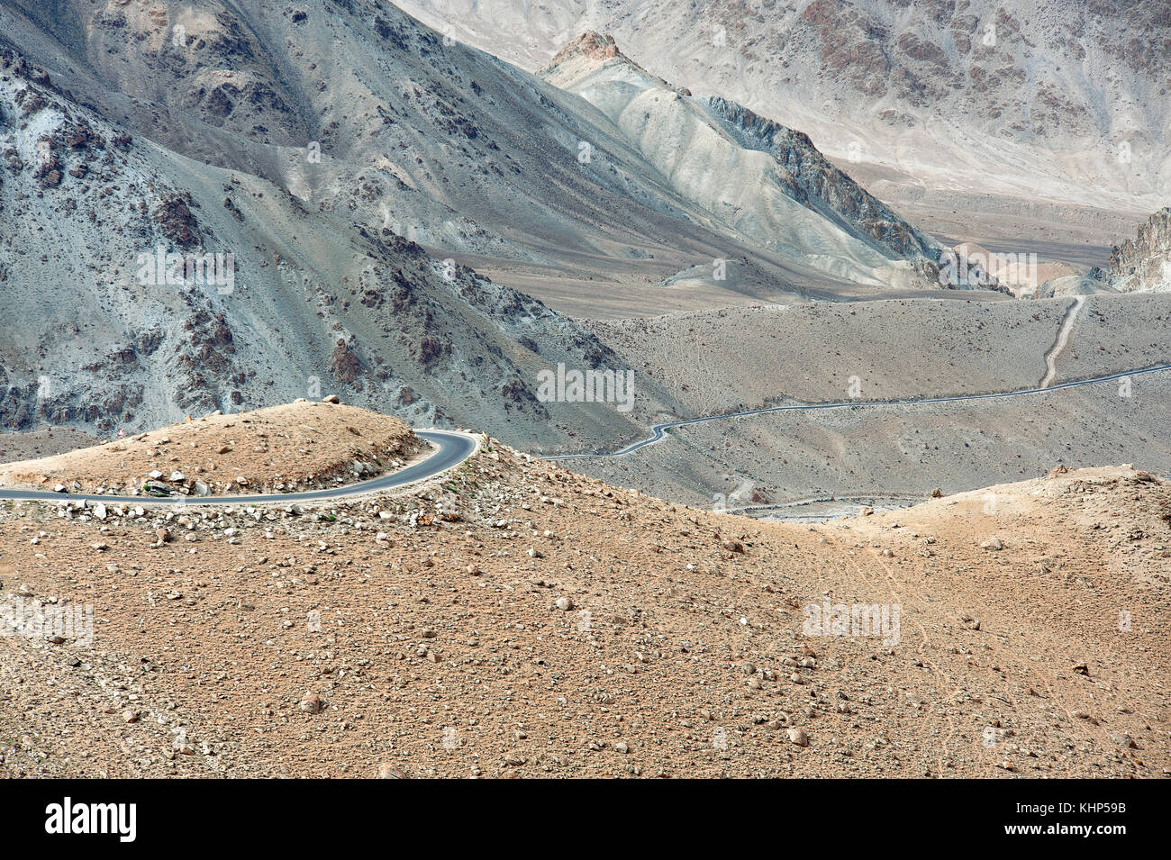 Himalayan mountain pass near Leh, Ladakh - Khardung La pass, highest ...