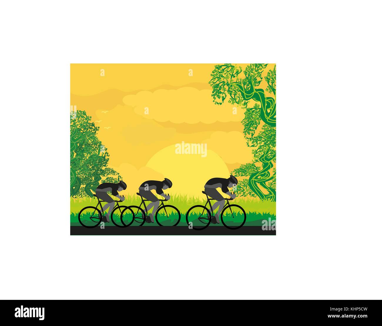 Trick cyclists Stock Vector Images - Alamy