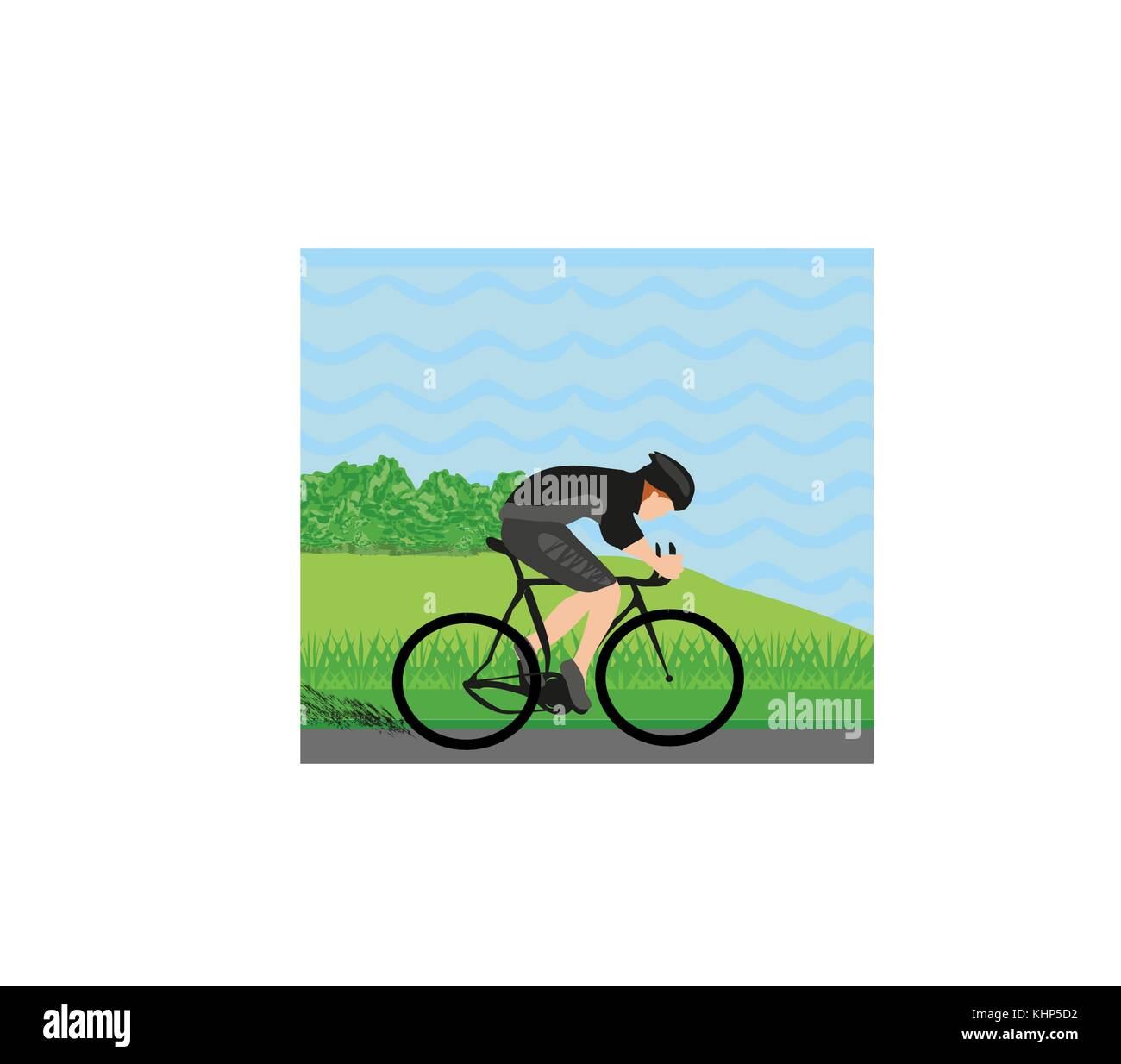 Stunt man bike jump Stock Vector Images - Alamy