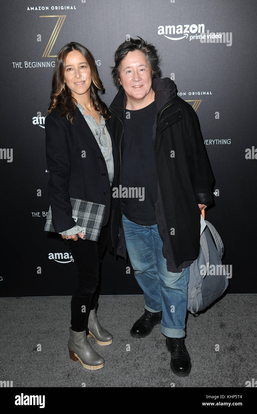 NEW YORK, NY - JANUARY 25: Marlene McCarty, Christine Vachon attends ...