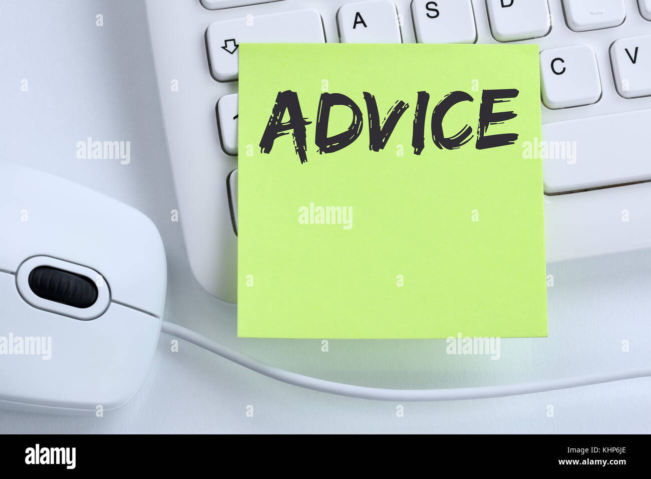 Advice support help assistance problem solution business concept mouse ...