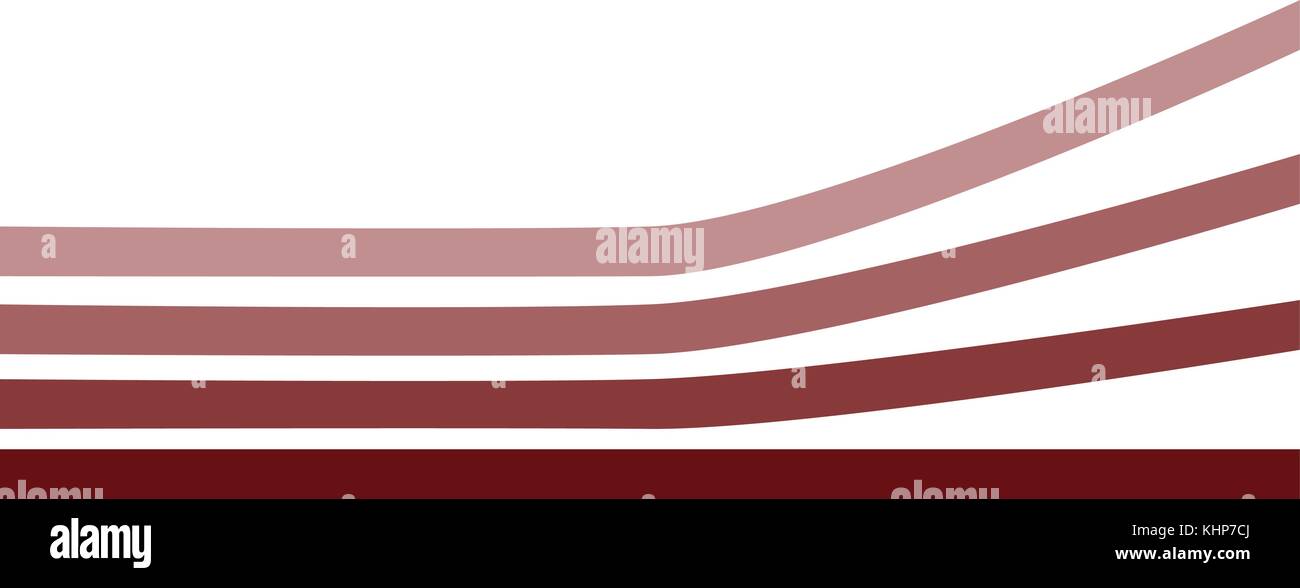 A group of four thick red lines rising to the right for use as a logo ...