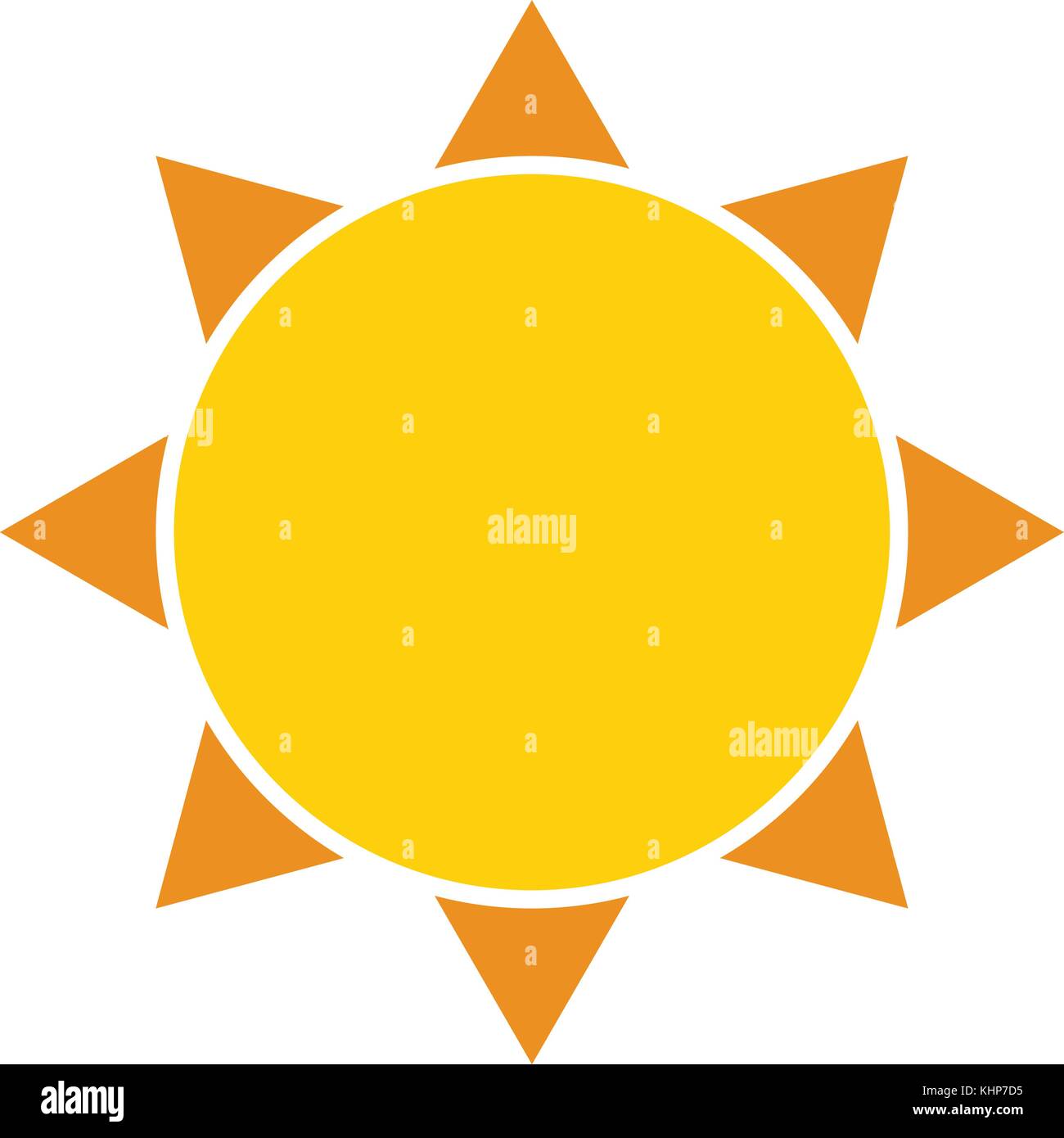 A stylised graphic of the sun for use as a logo Stock Vector Image ...