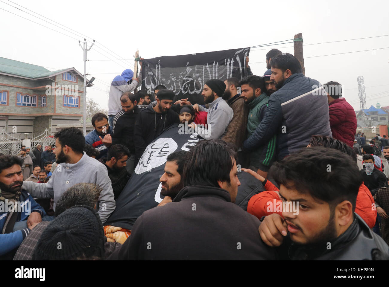 Kashmir, India. 18th Nov, 2017. Amid restrictions in Srinagar areas ...