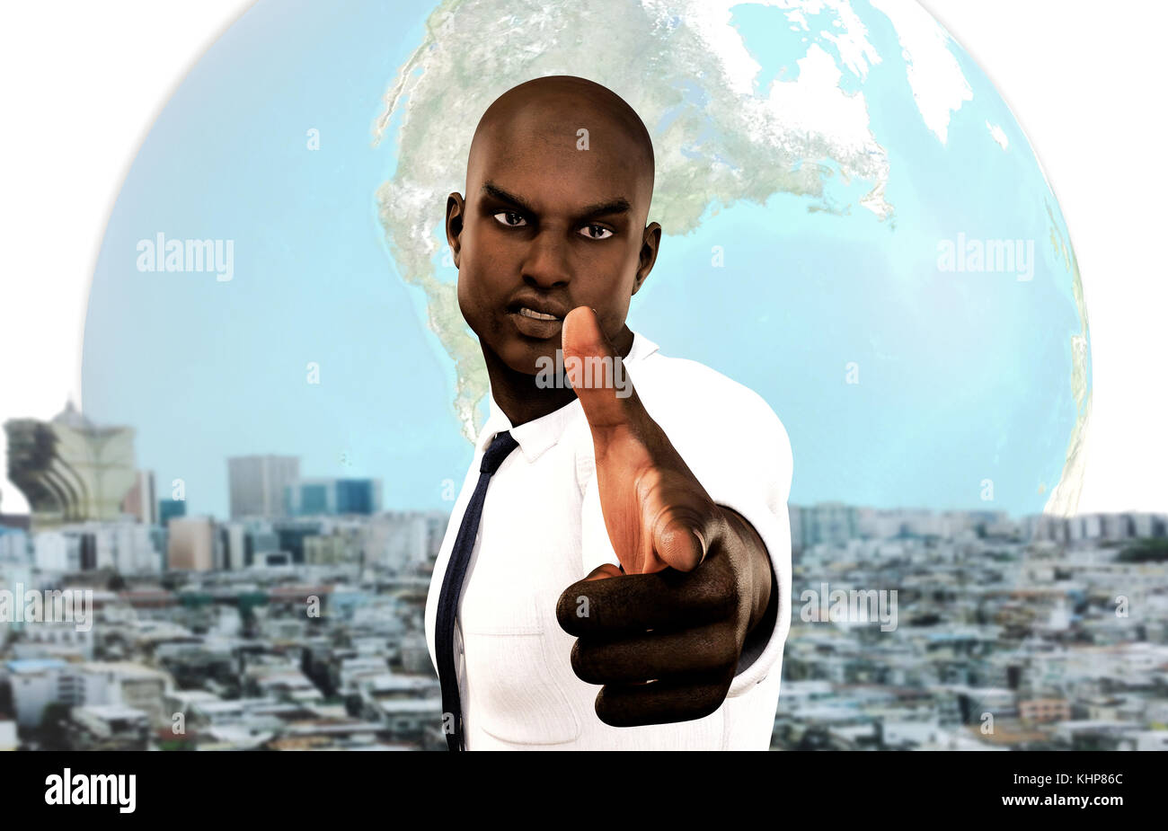 businessman and his global strategy Stock Photo - Alamy