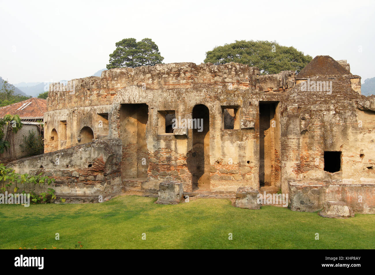Ruins inside Capuchin convent in Antigua Guatemala Stock Photo - Alamy