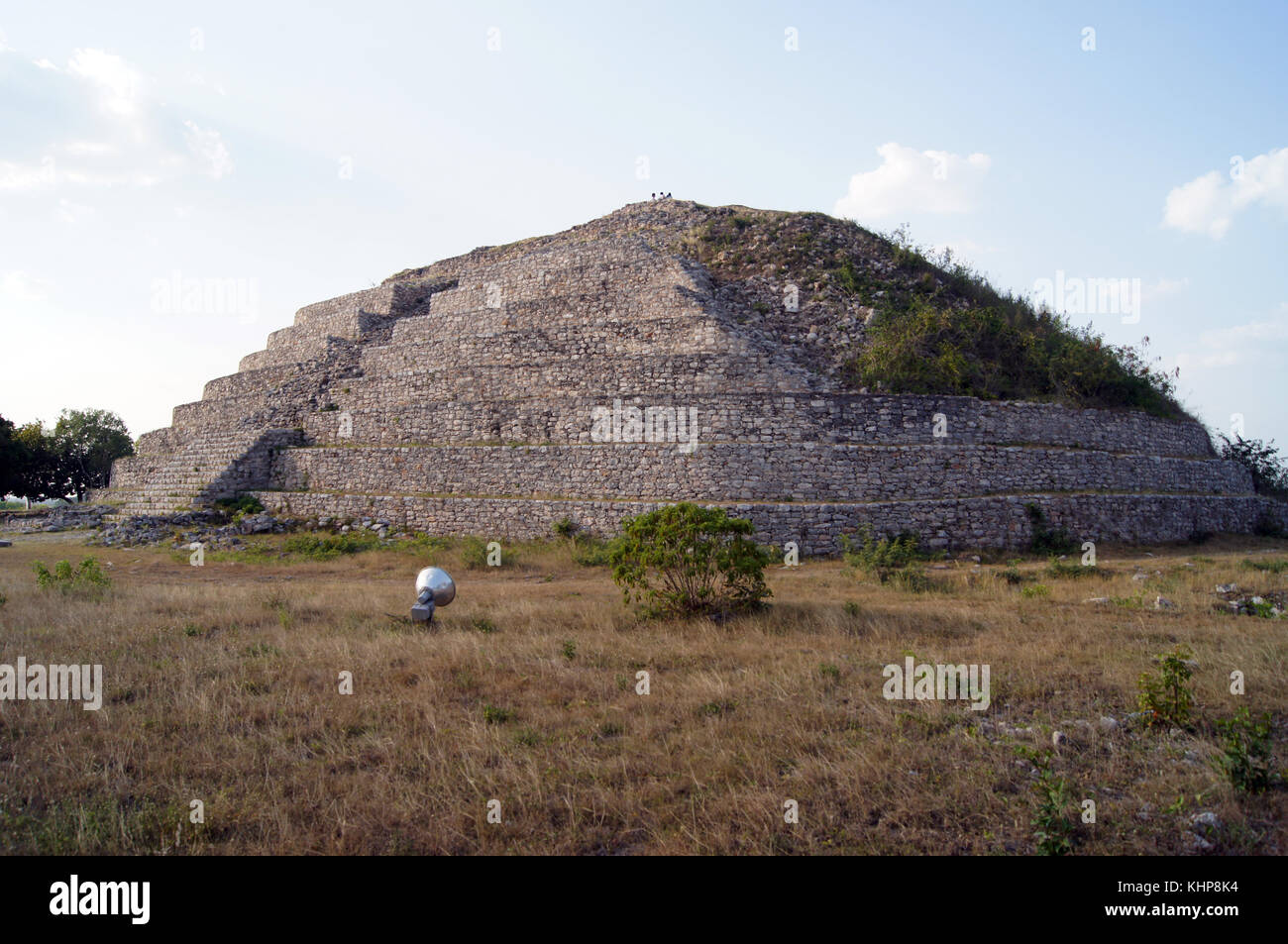 Big stone pyramid in Izamal, Yucatan, Mexico Stock Photo - Alamy