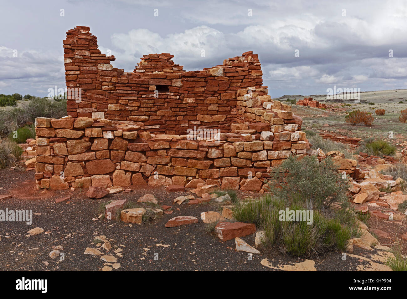 Upper Box Canyon Ruin with Lomaki in the background Stock Photo - Alamy
