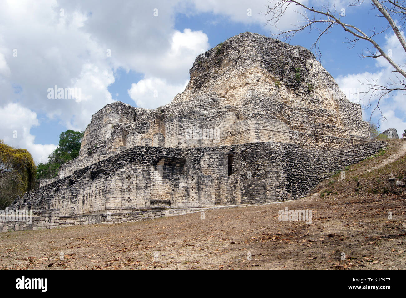Ruined mayan piramid in Becan, Yucatan, Mexico Stock Photo - Alamy
