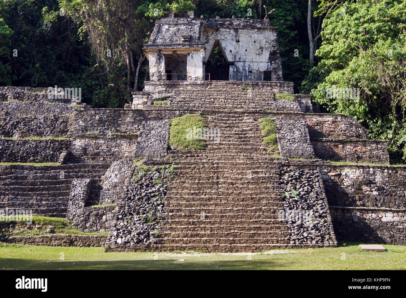 Temple of Inscriptions and forest in Palenque, Mexico Stock Photo - Alamy