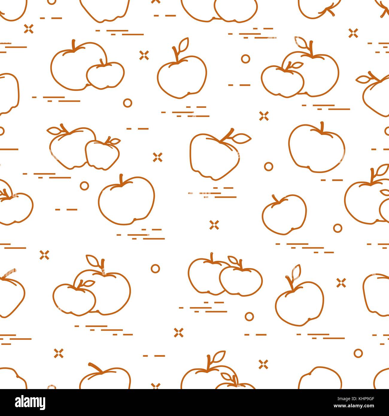 Apples juicy fruit. Seamless pattern. Design for announcement ...