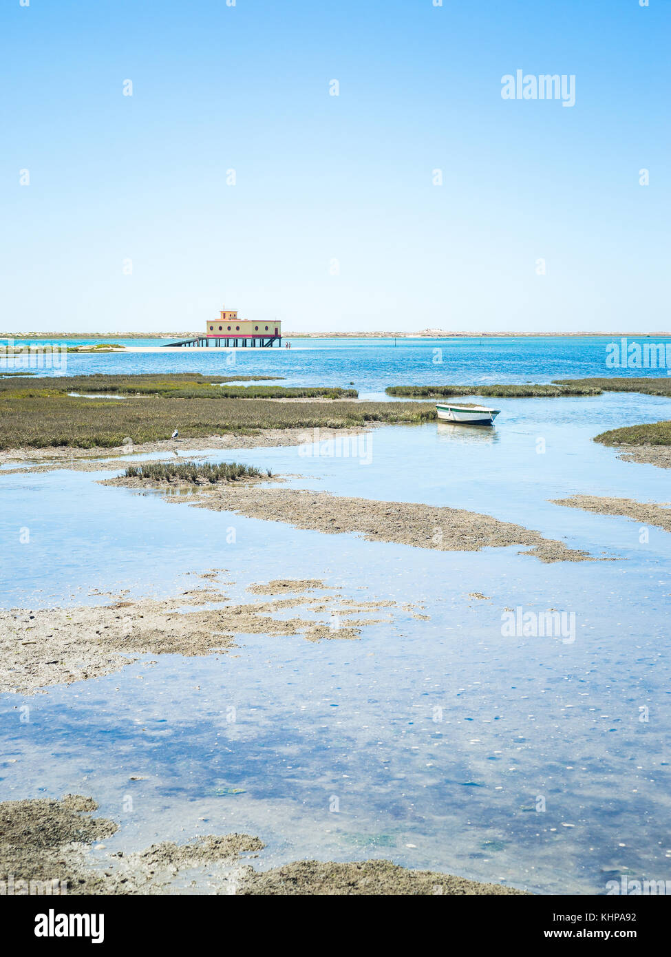 Fuseta Beach View In Portougal Stock Photo - Alamy