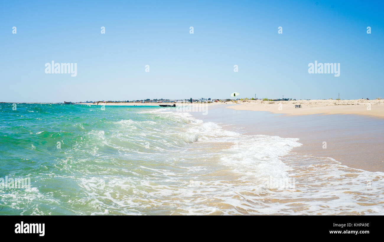 Ilha Da Fuzeta Beach Dunes In Portugal Stock Photo - Alamy