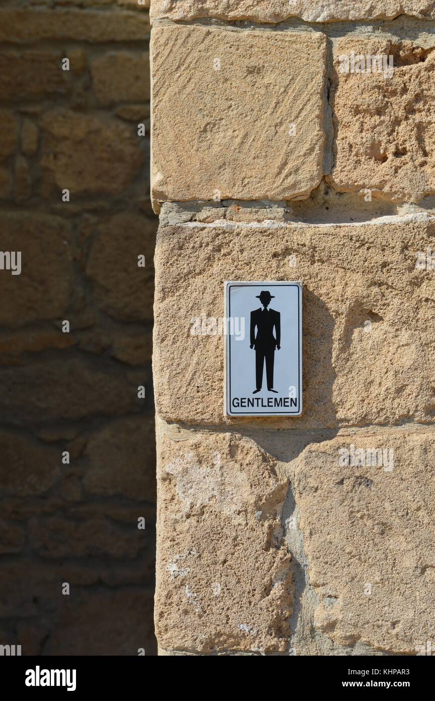 Male public convenience sign Stock Photo - Alamy