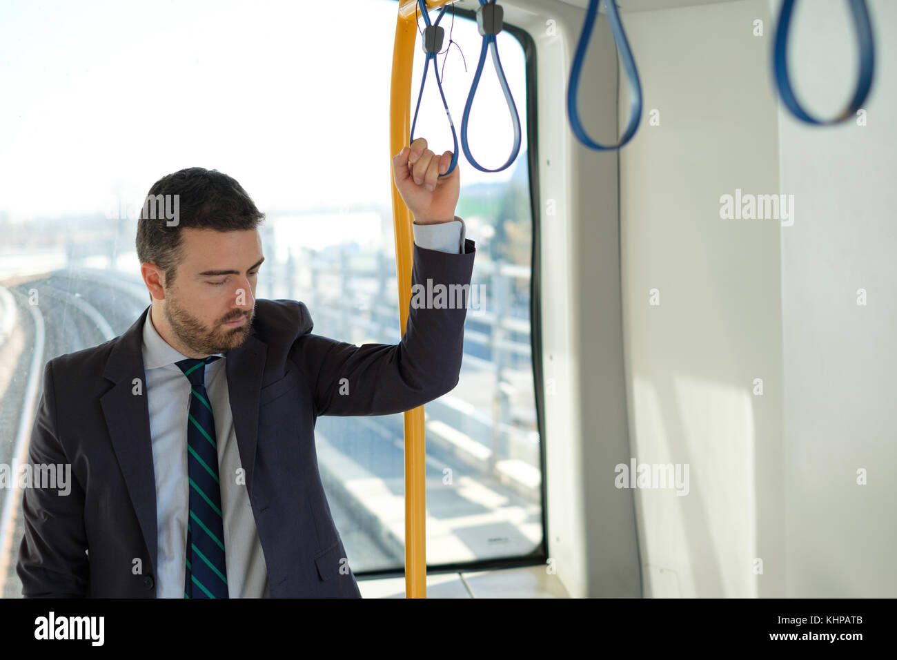 Tired commuter hi-res stock photography and images - Alamy