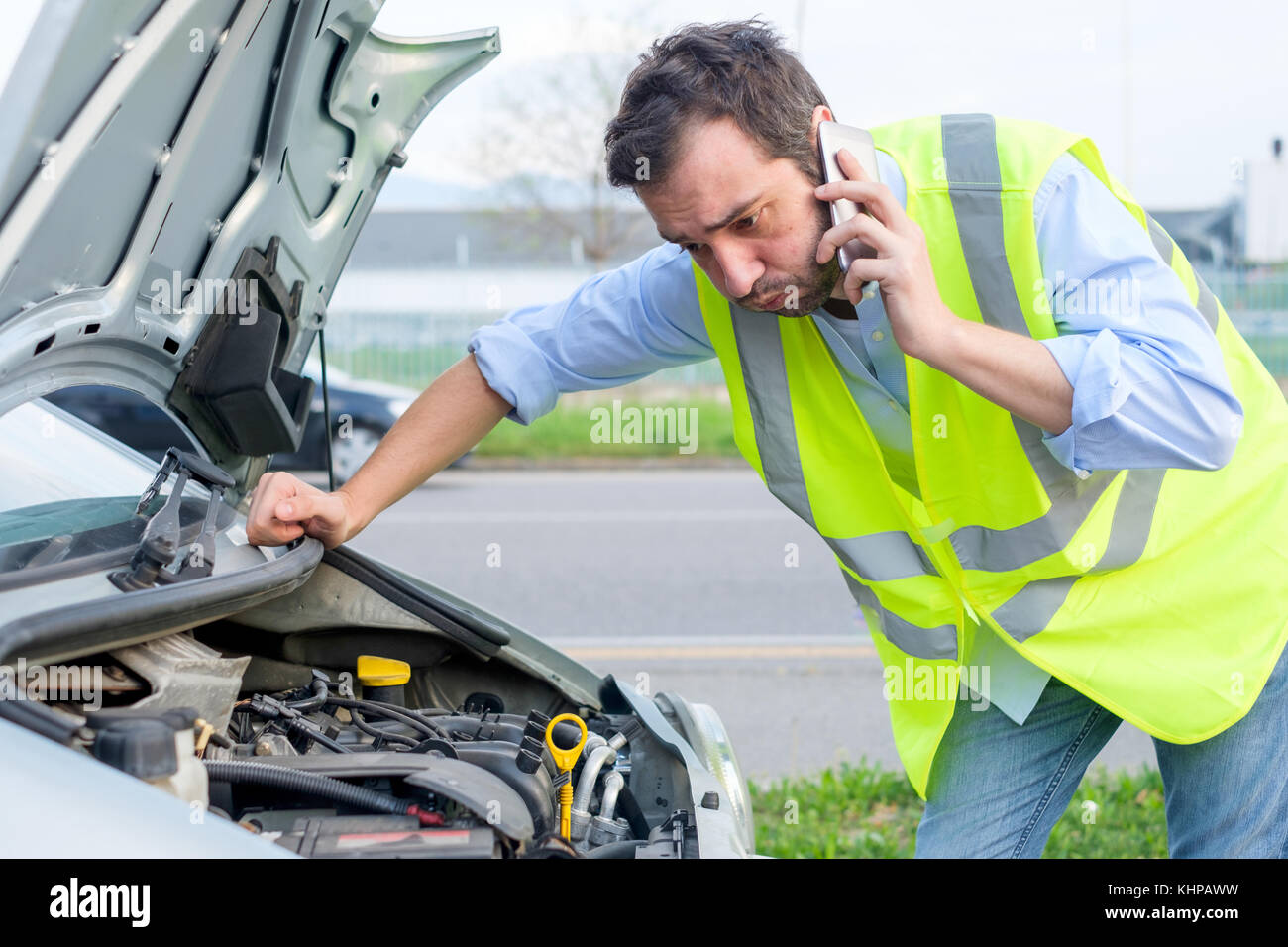 Repair car road mechanic hi-res stock photography and images - Alamy