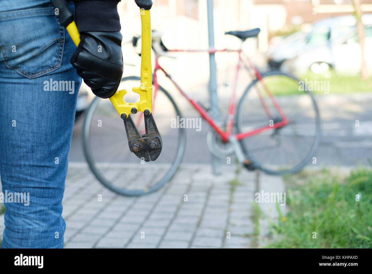 Bike chain lock hi-res stock photography and images - Alamy