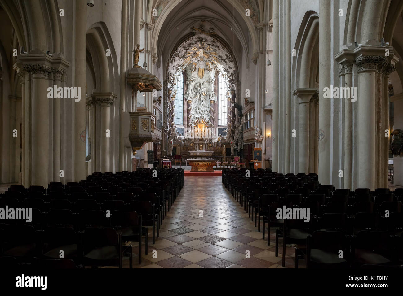 St. Michael's Church (German: Michaelerkirche) interior in Vienna ...
