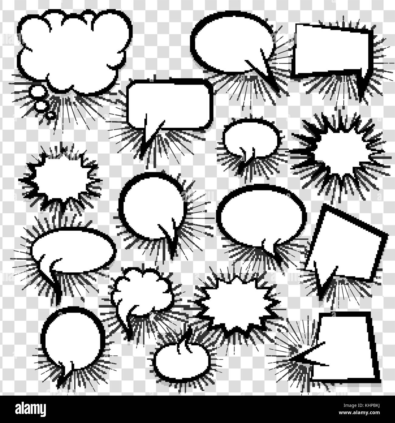 Comic empty text speech bubble 25 Stock Vector Image & Art - Alamy